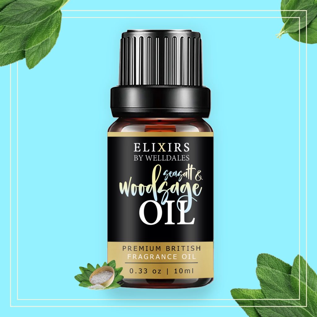 Elixirs 10ml Sea Salt & Wood Sage Fragrance Oil - Welldales