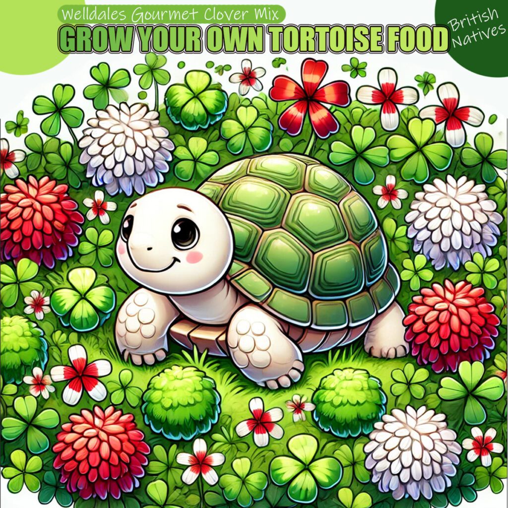 100 Gourmet Clover Mix Tortoise Food Seeds - Welldales